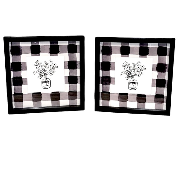 Wall Decor | Farmhouse Black White Buffalo Check Wall Decor By Home ...